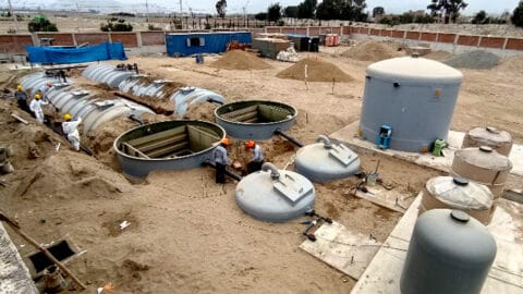 LOS PORTALES: Planta de Tratamiento de Agua Residual (PTAR) - AQUALEP